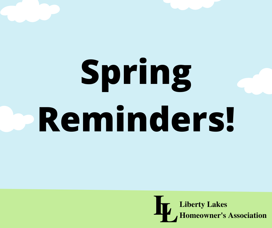 Community Reminders: Spring has arrived! – Liberty Lakes Powell